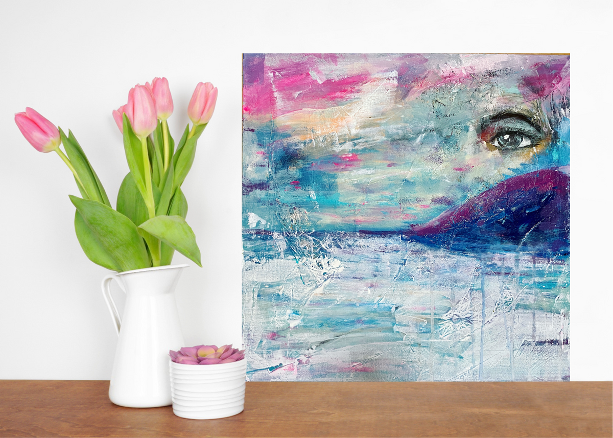 Original art. Vibrant abstract floral painting. "Good Things" – Kate ...