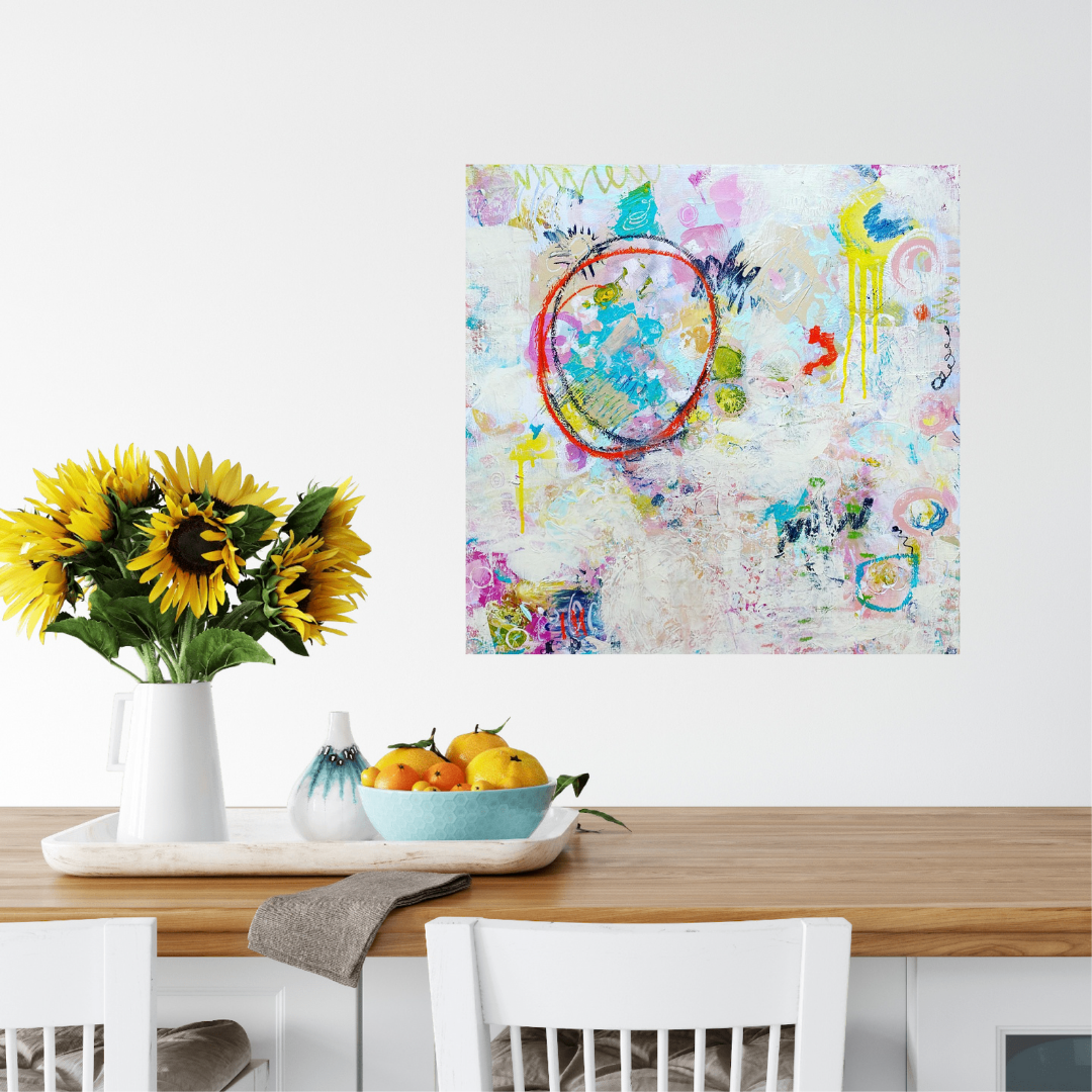 Original art. Vibrant abstract floral painting. "Good Things" – Kate ...